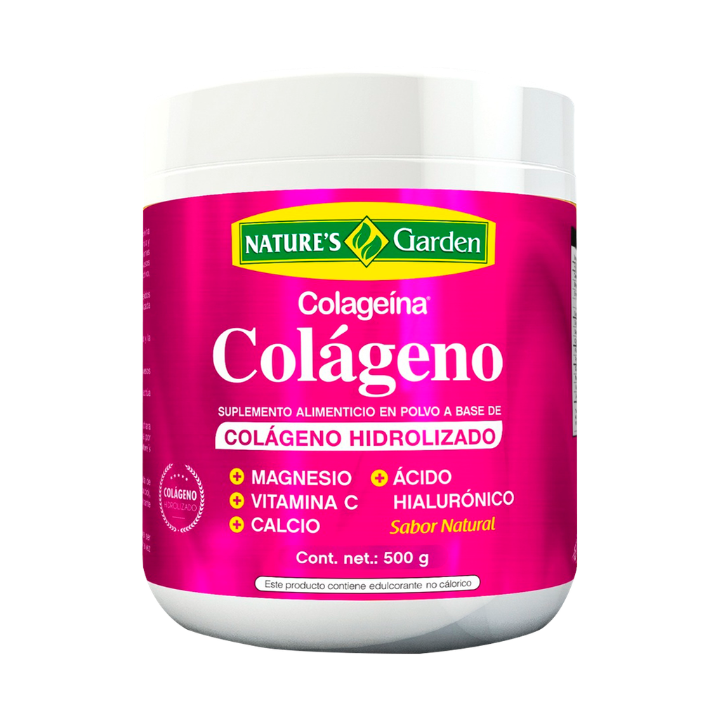 COLAGENO COLAGEINA POLVO 500G NATURES GARDEN | El Arbolito